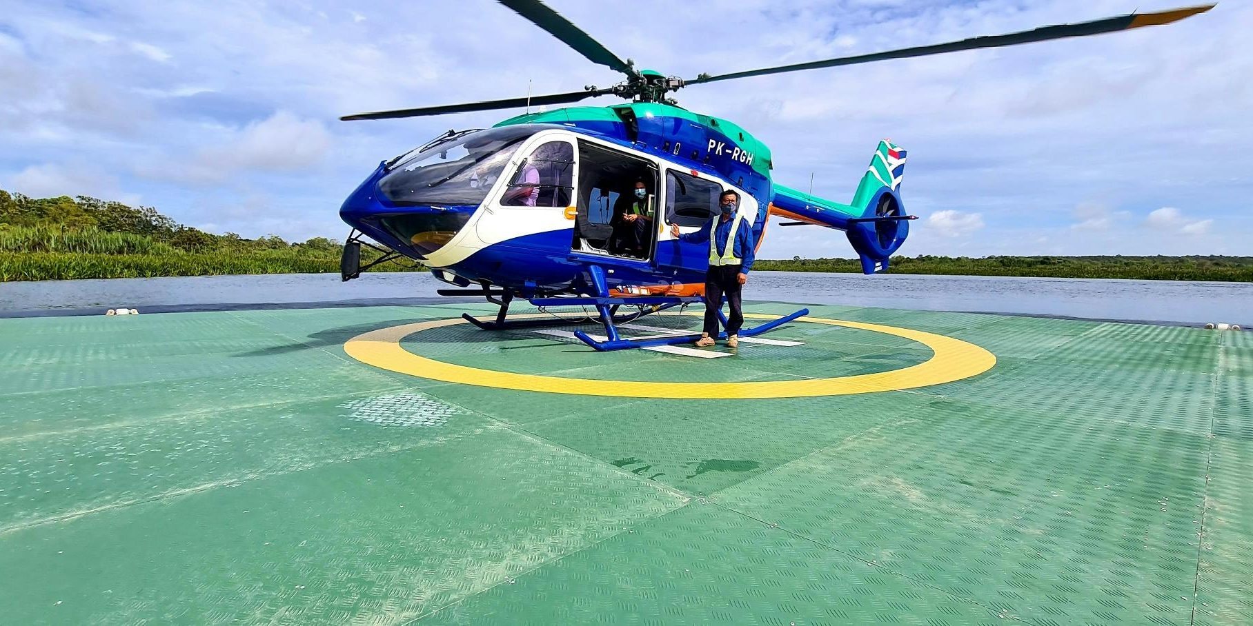 Indonesia Helicopter Platform & Floating Tent Camp – Floating Docks ...