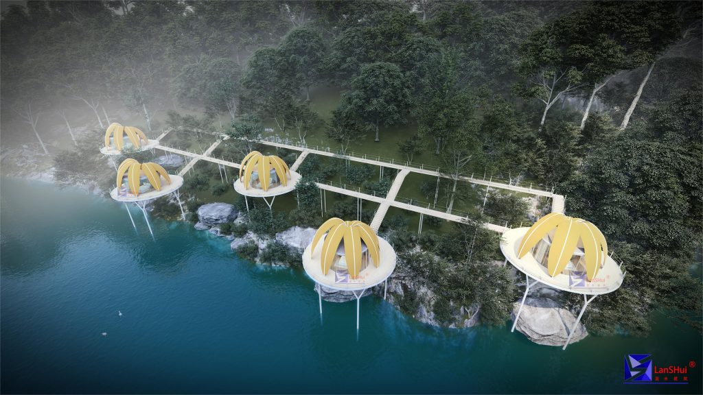 Newly Designed Flower-Shaped Waterfront House – Floating Docks ...