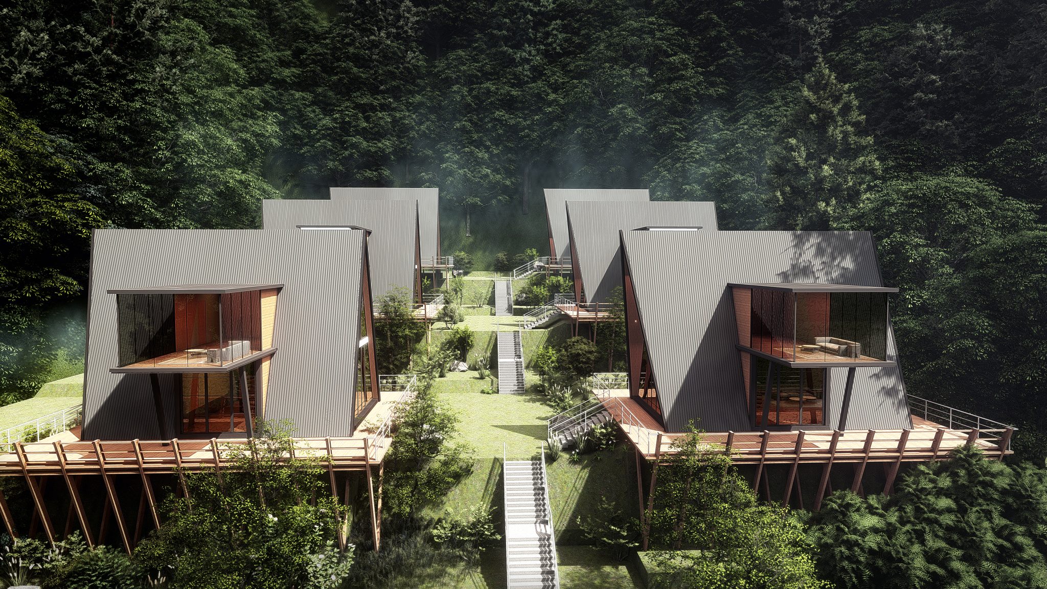 NEWLY DESIGNED TRIANGLE-SHAPED WATERFRONT HOUSE – Floating Docks ...