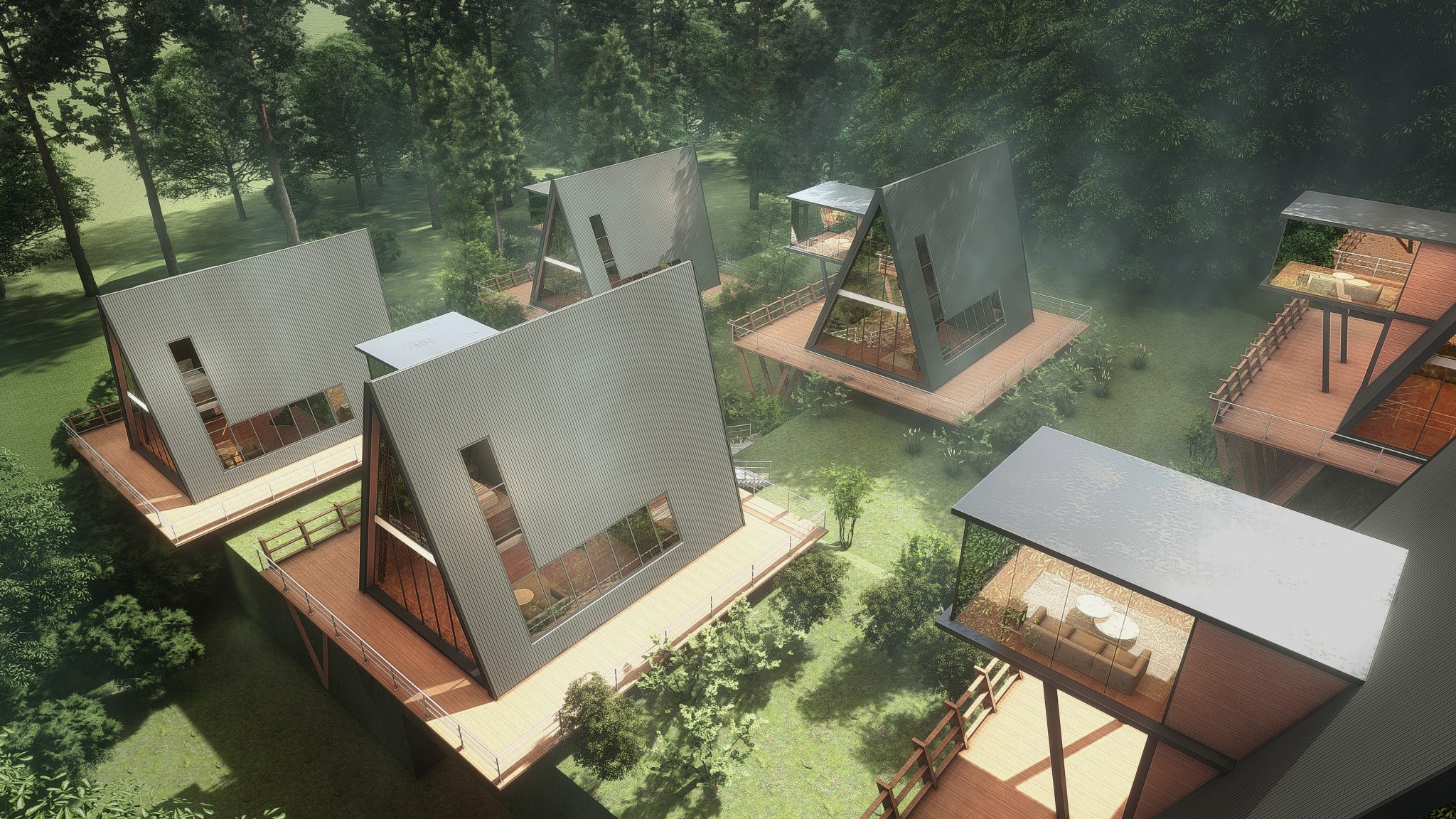 NEWLY DESIGNED TRIANGLE-SHAPED WATERFRONT HOUSE – Floating Docks ...