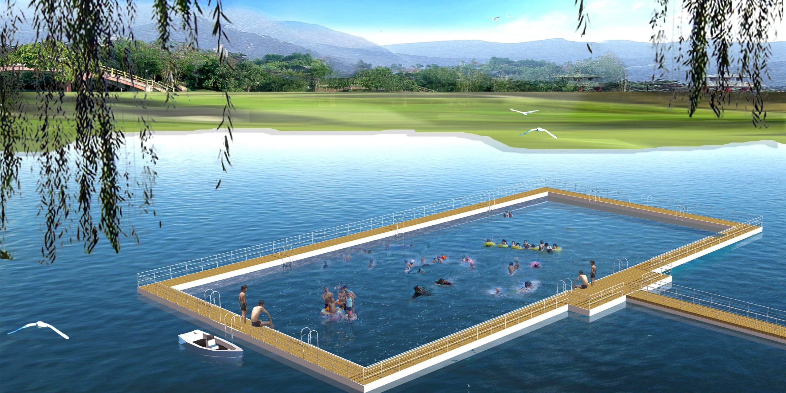 FLOATING SWIMMING POOL – Floating Docks & Pontoon Bridge Company